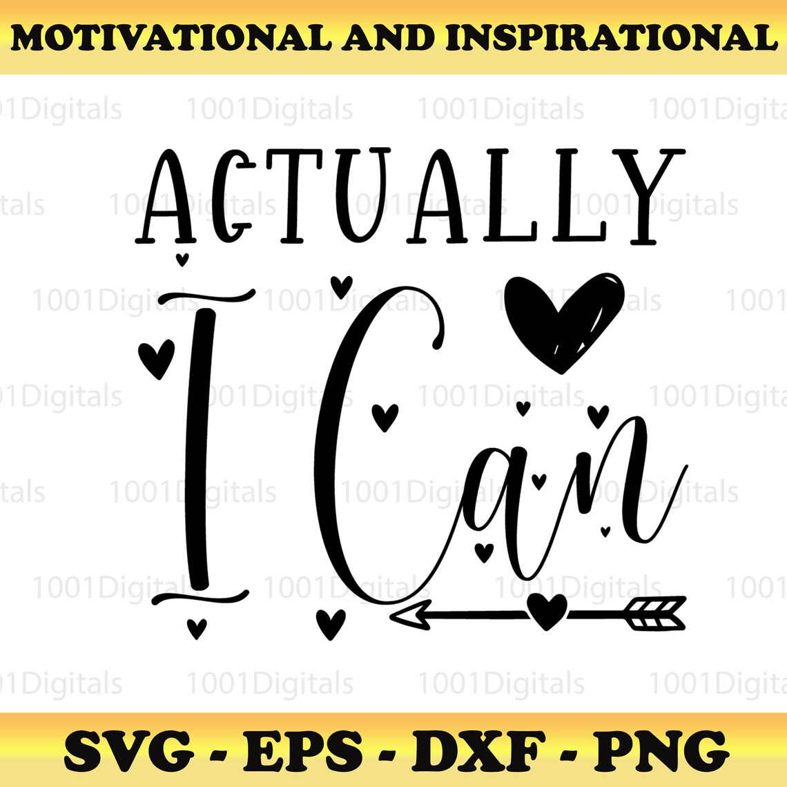 Actually I Can Svg, Motivation Svg, Insprational Svg ,cut File Cricut ...