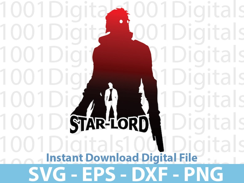 Guardians Lord Silhouette Svg, Superhero Design Svg, Instant Download ...