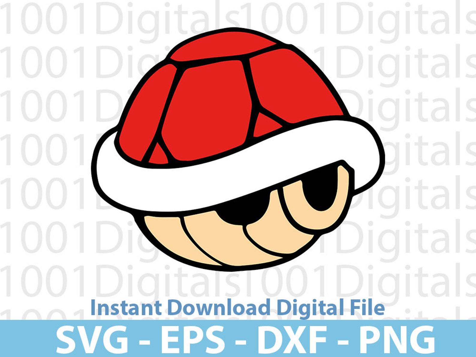 Shell Red Svg Mario Shell Red Svg Mario Clipart Cut File - Etsy