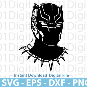 Wakanda Black Panther Head Svg, Wakanda Forever Svg, Wakanda Clipart ...