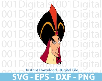 Jafar Aladdin Svg, Bad Guy Jafar Svg, Aladdin Jafar Clipart, Png Cut ...