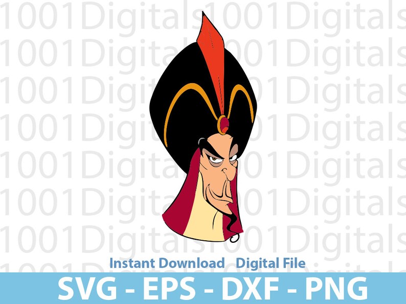 Jafar Aladdin Svg, Bad Guy Jafar Svg, Aladdin Jafar Clipart, Png Cut ...