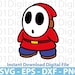 Shy Guy Svg, Super Mario Shy Guy Svg, Mario Clipart, Cut File, Cricut ...