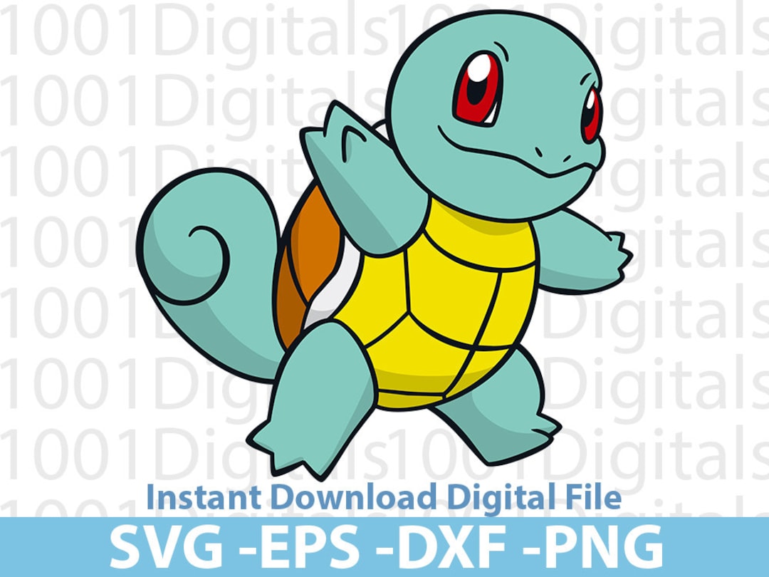 Squirtle Svg, Pokemon Squirtle Svg, Squirtle Clipart, Png Cut File ...