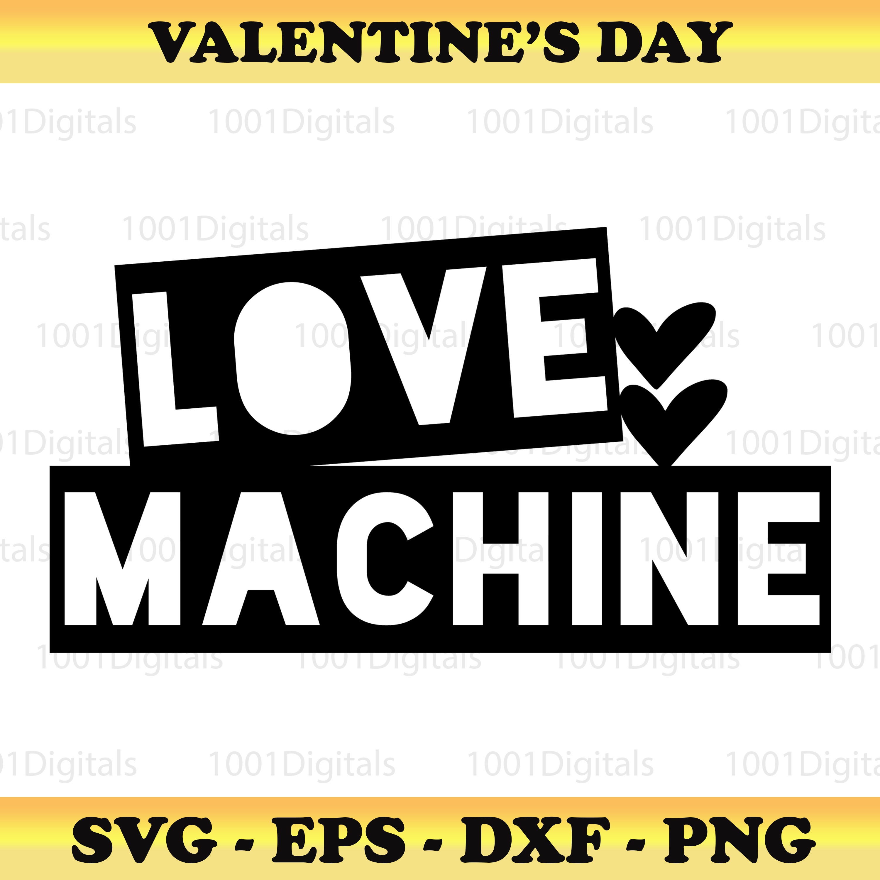 Love Machine Svg, Valentine's Day Svg, Love Machine Clipart, Cut File ...