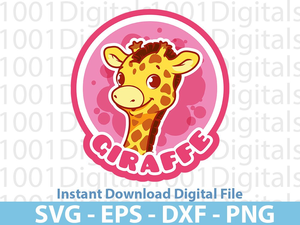 Jirafa svg, jirafa svg para niños, jirafa animal svg, linda jirafa ...