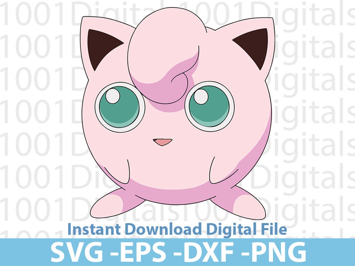 Jigglypuff Svg, Pokemon Jigglypuff Svg, Jigglypuff Clipart, Png Cut ...