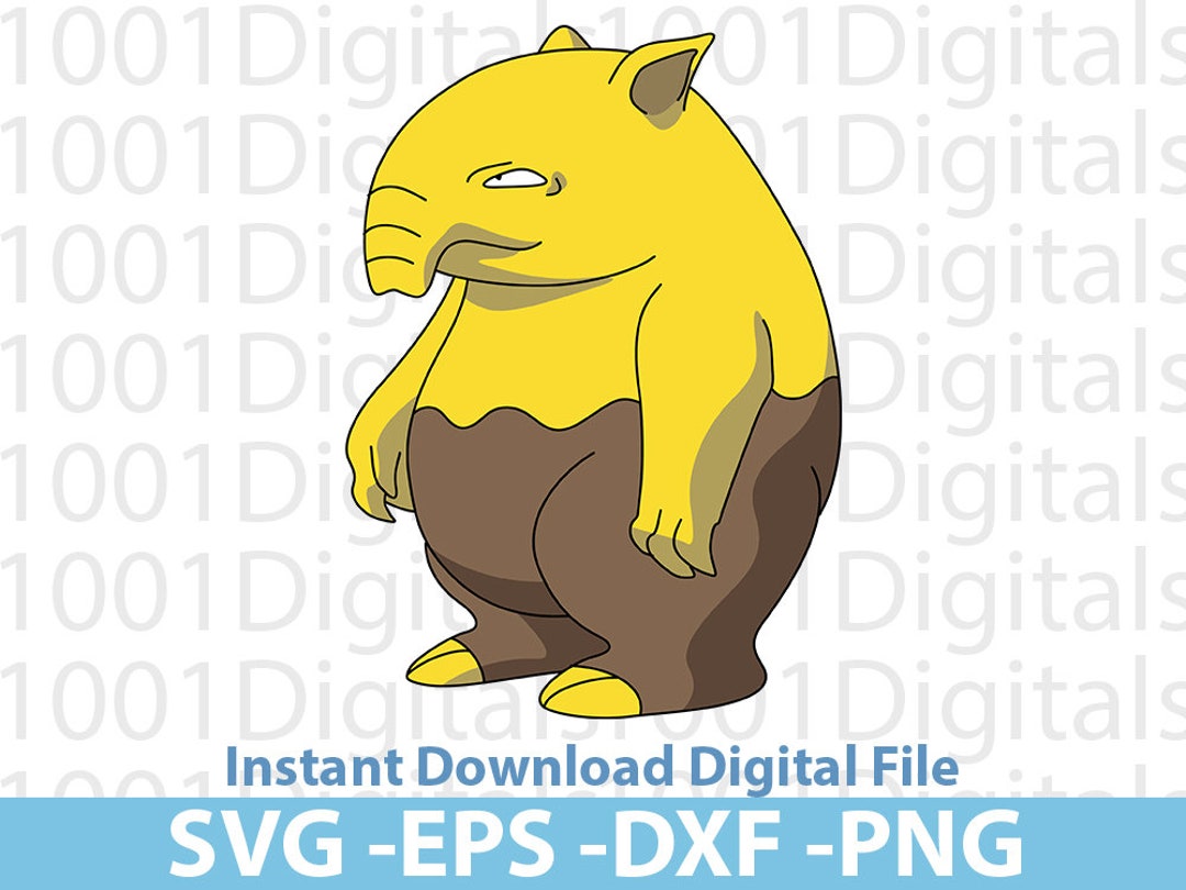 Drowzee Svg, Pokemon Drowzee Svg, Drowzee Clipart, Png Cut File, Cricut ...