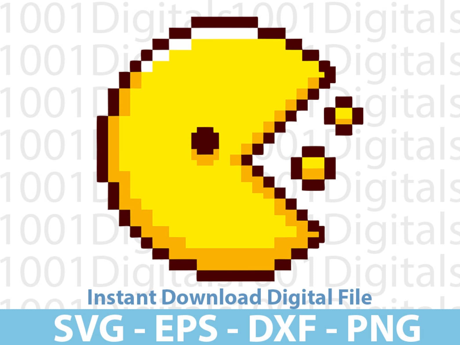 Pac Svg Cute Pac Svg Pac Clipart Cut File Cricut - Etsy