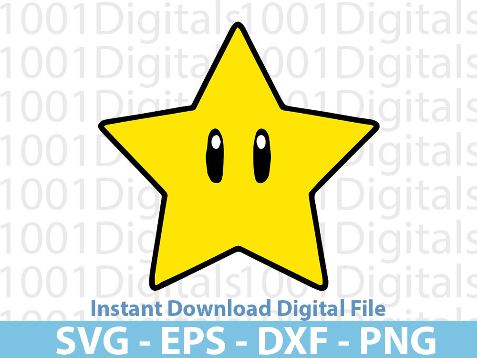 Star Svg, Super Mario Star Svg, Mario Clipart, Cut File, Cricut ...