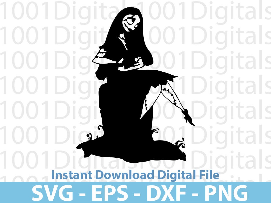 Sally Skellington Silhouette Svg, Jack Skellington Svg , Clipart, Png ...