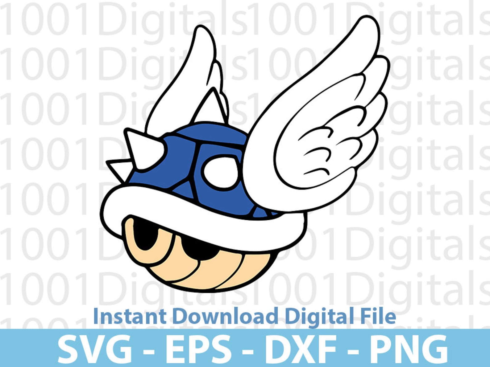 Shell Blue Svg, Mario Shell Blue Svg, Mario Clipart, Cut File, Cricut ...