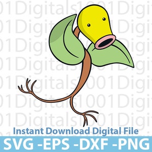 Bellsprout Svg, Pokemon Bellsprout Svg, Bellsprout Clipart, Png Cut ...