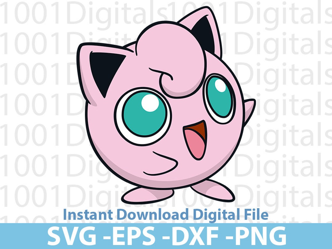 Jigglypuff Svg, Pokemon Cute Jigglypuff Svg, Jigglypuff Clipart, Png ...