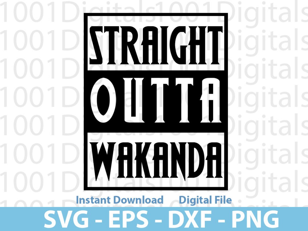 Wakanda Forever Svg, Black Panther Svg, Wakanda Clipart, Png Cut File ...