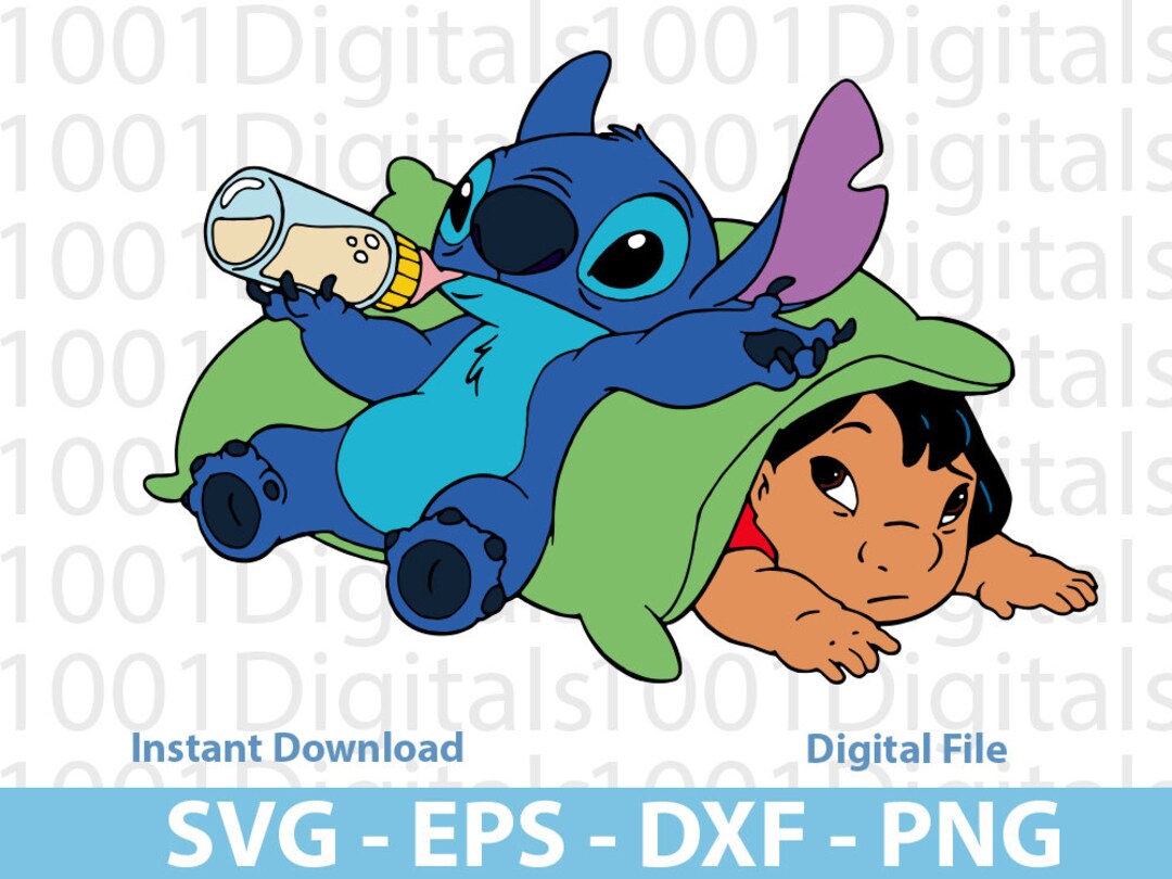 Lilo and Stitch SVG for Cricut, Lilo and Stitch Print, Layered Stitch ...