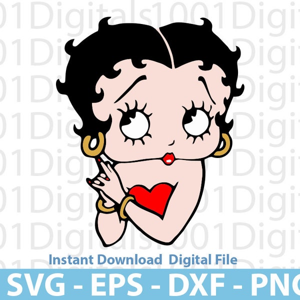 Betty Boop Svg - Etsy