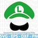 Luigi Hat Svg, Mario Hat Silhouette Svg, Mario Clipart, Cut File ...