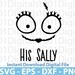 His Sally Skellington Svg, Sally Silhouette , Clipart, Png Cut File ...