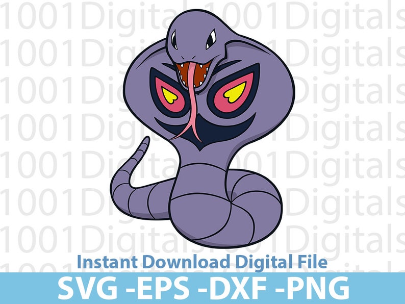 Ekans Svg, Pokemon Ekans Svg, Ekans Clipart, Archivo de corte Png, Silueta Cricut, Pegatina Svg ...