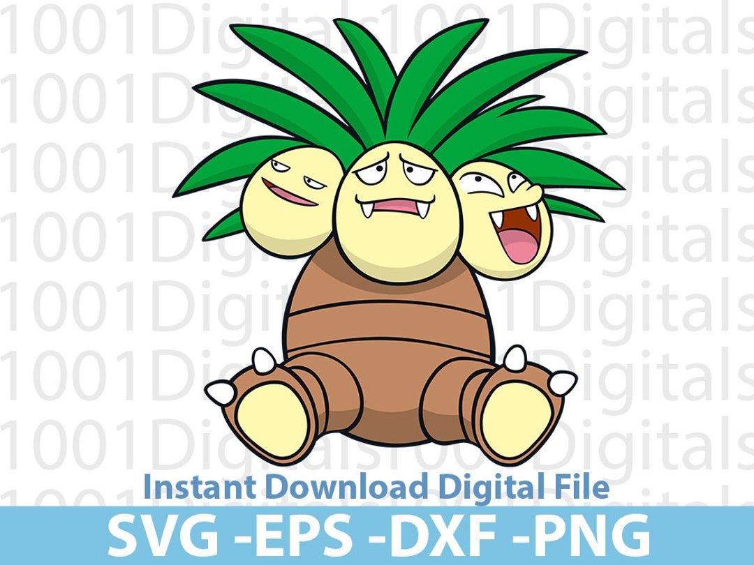 Exeggutor Svg, Pokemon Exeggutor Svg, Exeggutor Clipart, Png Cut File ...