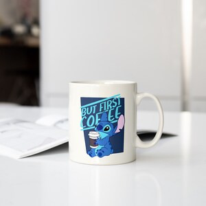Stitch Coffee SVG for Cricut, Lilo and Stitch Print, Layered Stitch ...