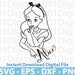 Alice Svg, Alice Letter Svg, Cute Alice Svg, Alice Clipart, Png Cut ...