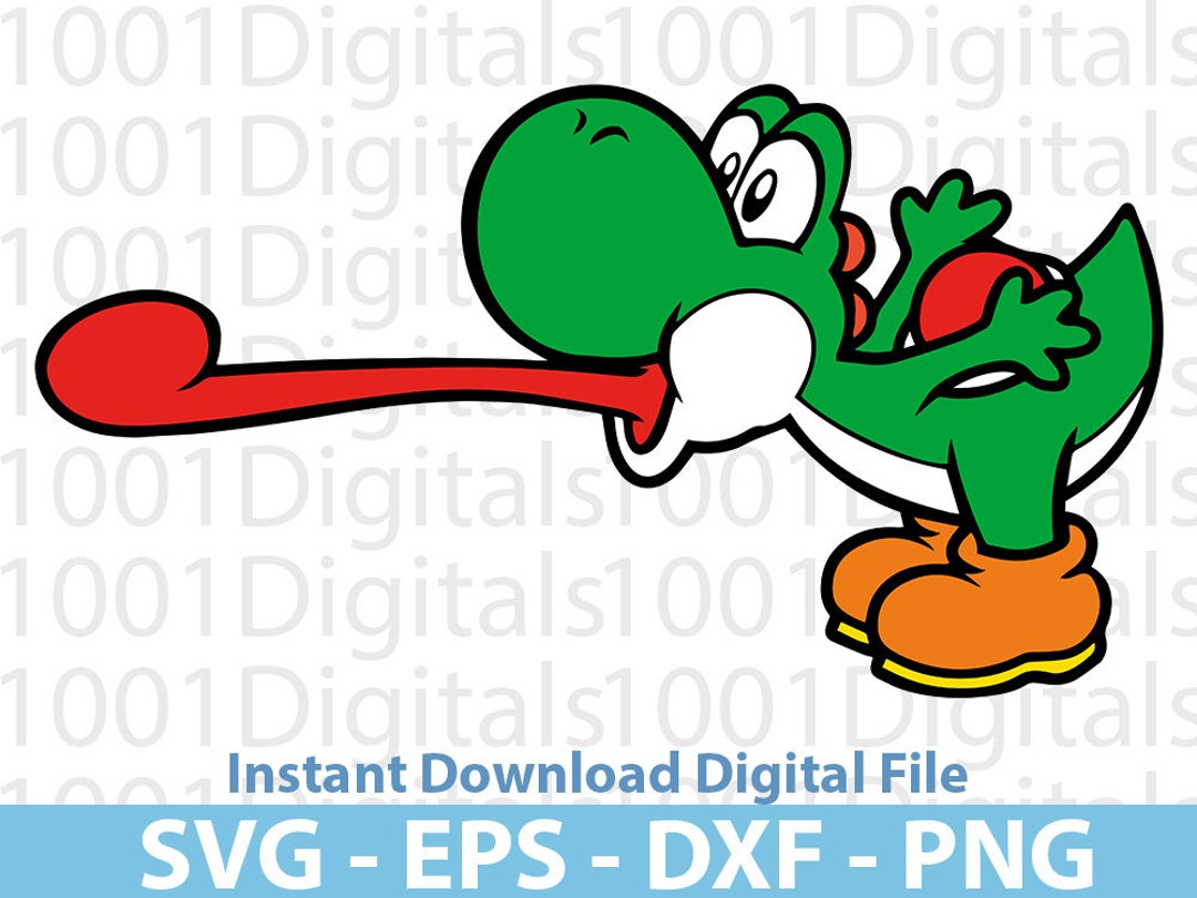 Yoshi Svg, Super Mario Baby Yoshi Svg, Mario Clipart, Cut File, Cricut ...