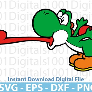 Yoshi Svg, Super Mario Baby Yoshi Svg, Mario Clipart, Cut File, Cricut ...