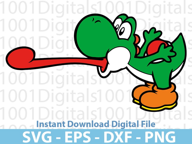 Yoshi Svg, Super Mario Baby Yoshi Svg, Mario Clipart, Cut File, Cricut ...