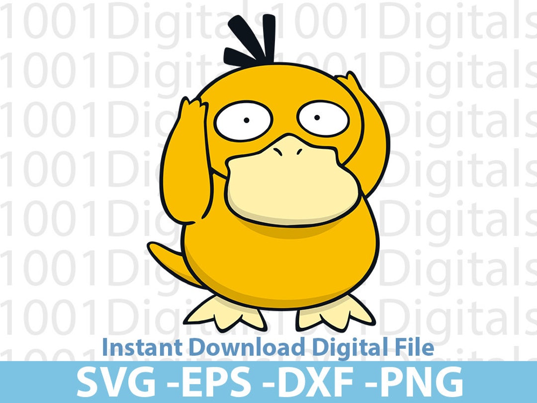 Psyduck Svg, Pokemon Psyduck Svg, Psyduck Clipart, Png Cut File, Cricut ...
