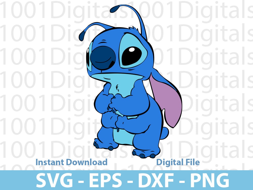 Sad Stitch Svg, Cute Stitch Svg, Stitch Clipart, Png Cut File, Cricut ...