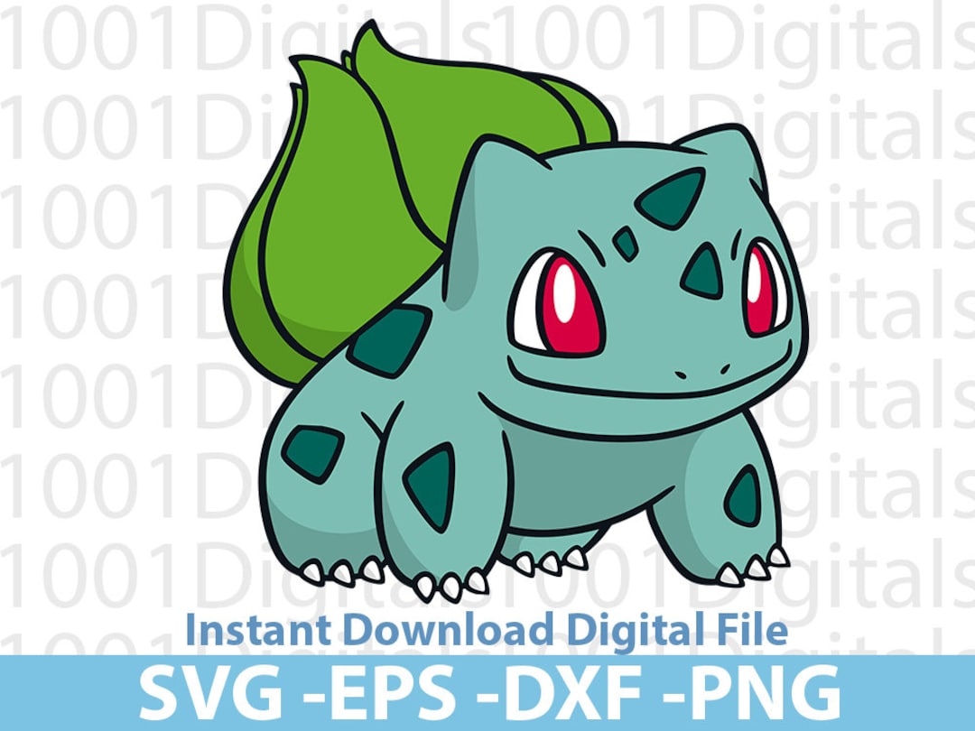 Bulbasaur Svg, Pokemon Bulbasaur Svg, Bulbasaur Clipart, Png Cut File ...