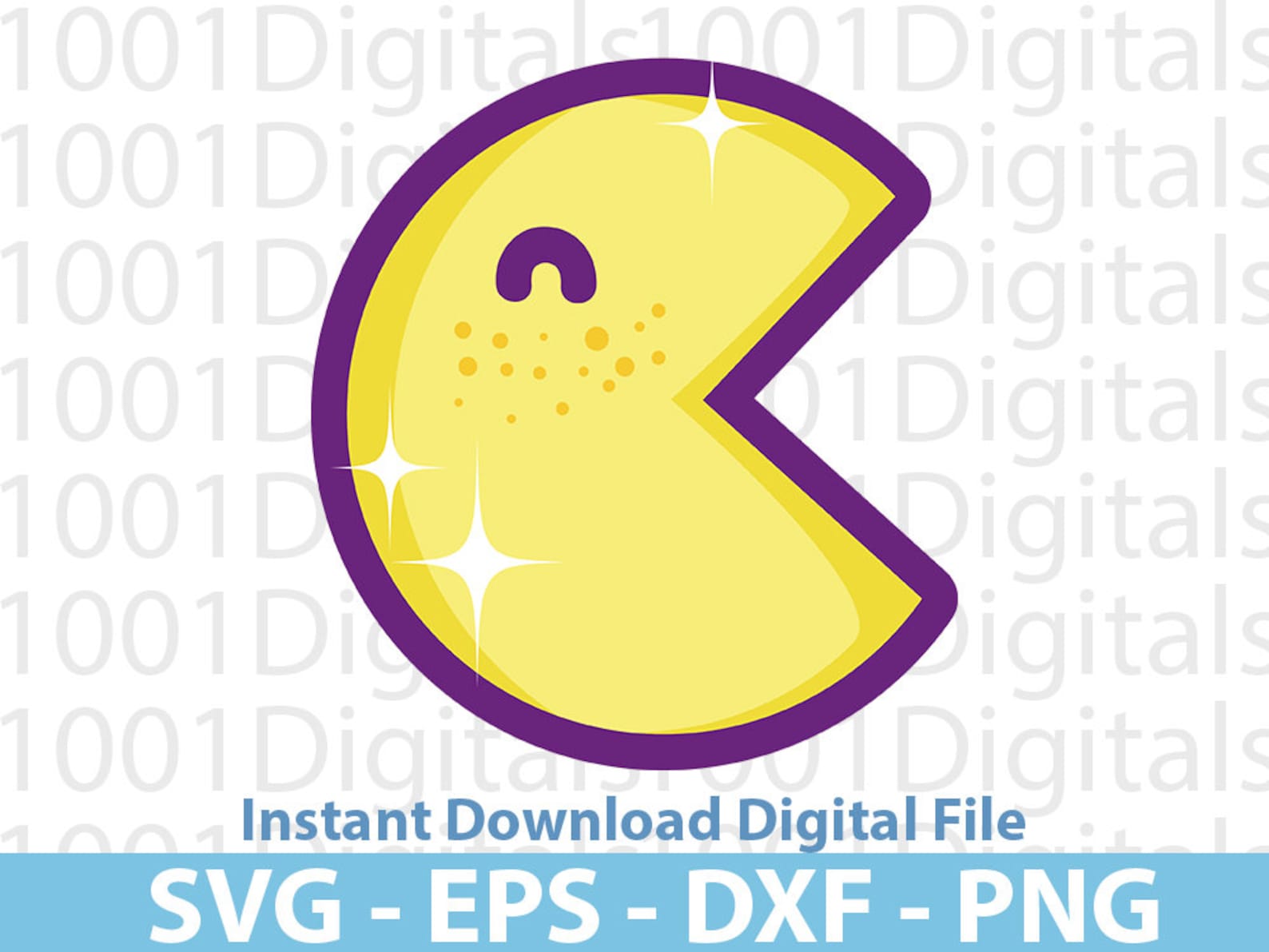 Luxury Pac Svg Pac for Kids Cute Pacsvg Pac Clipart Cut - Etsy