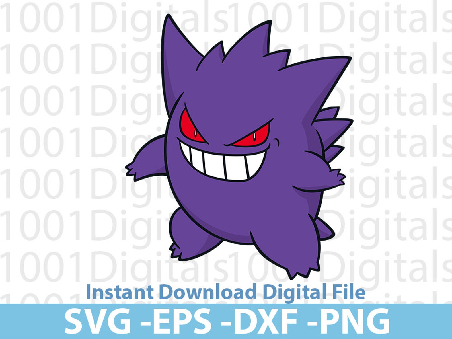 Gengar Svg, Pokemon Gengar Svg, Gengar Clipart, Png Cut File, Cricut ...