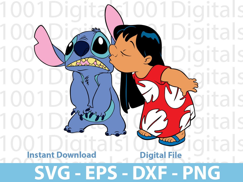 Lilo and Stitch Svg, Cute Friends Svg, Lilo and Stitch Clipart, Lilo ...