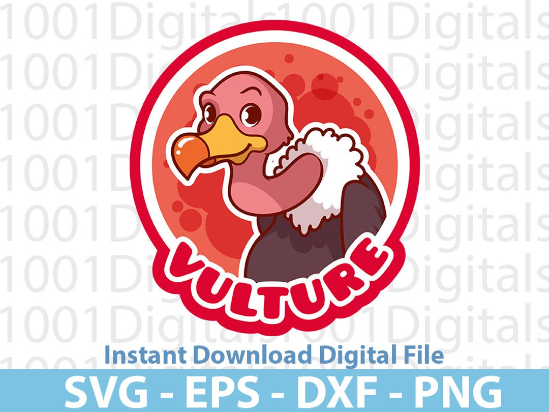 Vulture Svg, Vulture Svg for Kids, Vulture Animal Svg, Cute Animal ...