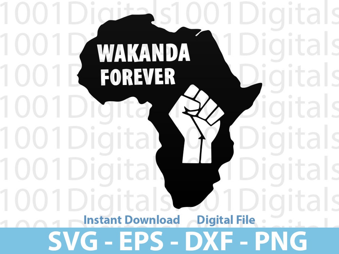 Wakanda Forever Svg, Black Panther Svg, Wakanda Layered Svg, Clipart ...