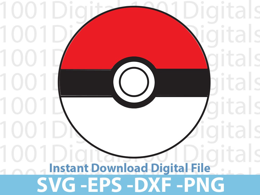 Pokeball Svg, Pokemon Ball Svg, Pokeball Clipart, Png Cut File, Cricut ...