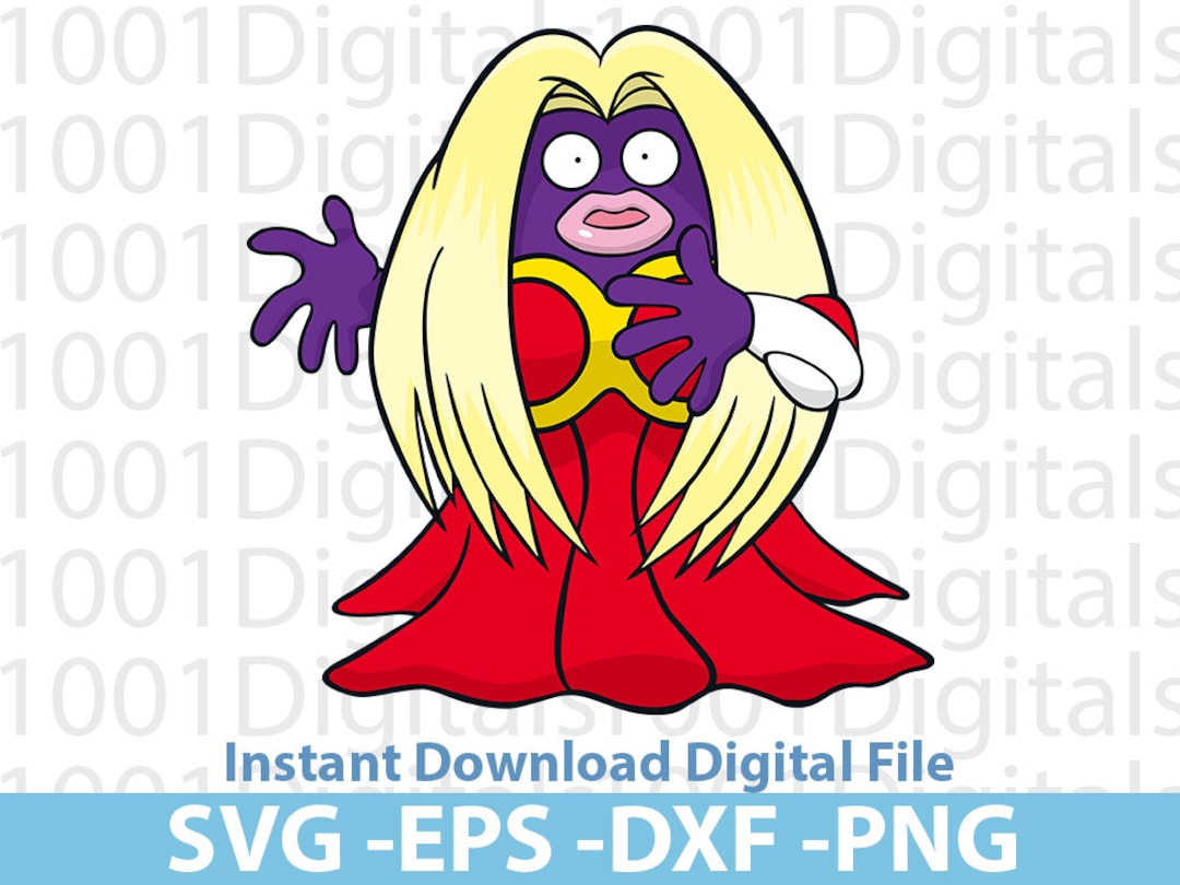 Jynx Svg, Pokemon Jynx Svg, Jynx Clipart, Png Cut File, Cricut ...