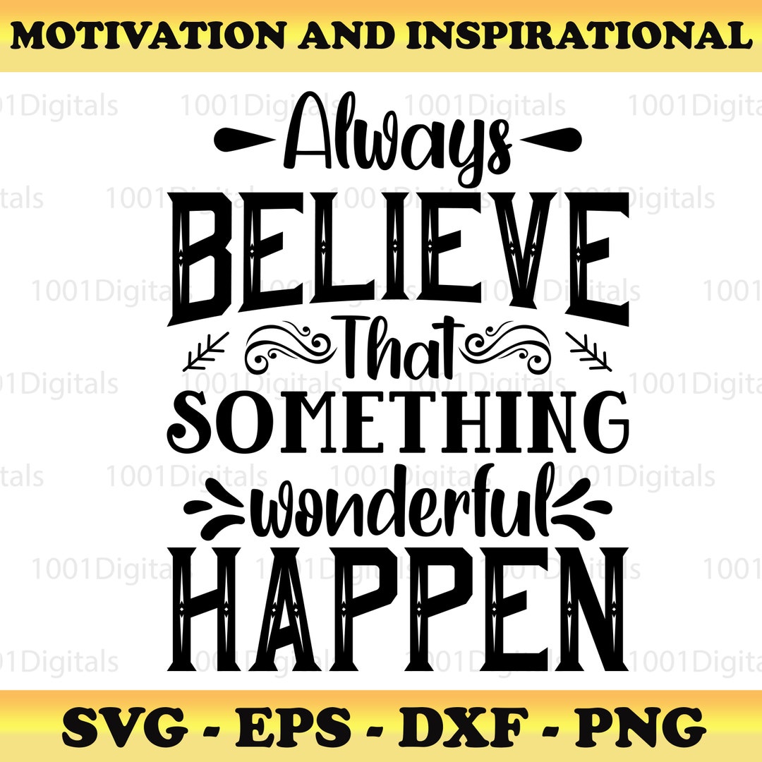 Motivation Svg, Insprational Svg ,wonderful Happen Svg, Cut File Cricut ...