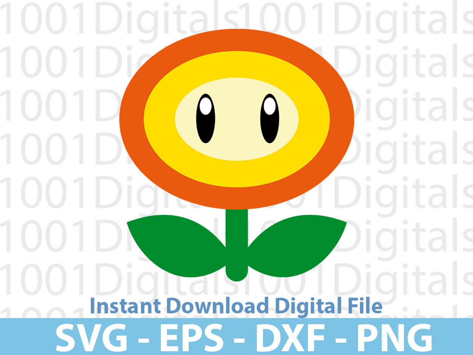 Super Mario Flower Svg, Cute Mario Flower Svg, Mario Clipart, Cut File ...