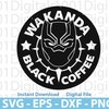King of Wakanda Forever Svg, Black Panther Svg, Wakanda Layered Svg ...