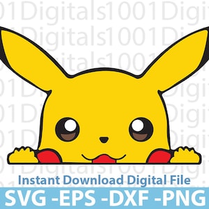 Pikachu Svg, Pokemon Pikachu Svg, Pikachu Clipart, Png Cut File, Cricut ...