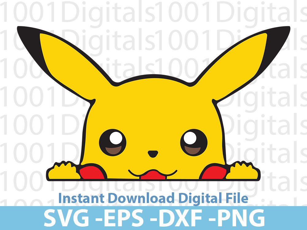 Pikachu Svg Pokemon Pikachu Svg Pikachu Clipart Png Cut - Etsy