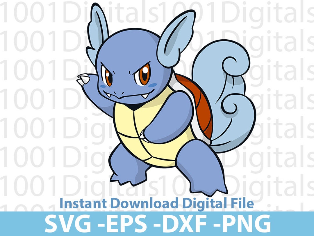Wartortle Svg, Pokemon Wartortle Svg, Wartortle Clipart, Png Cut File ...