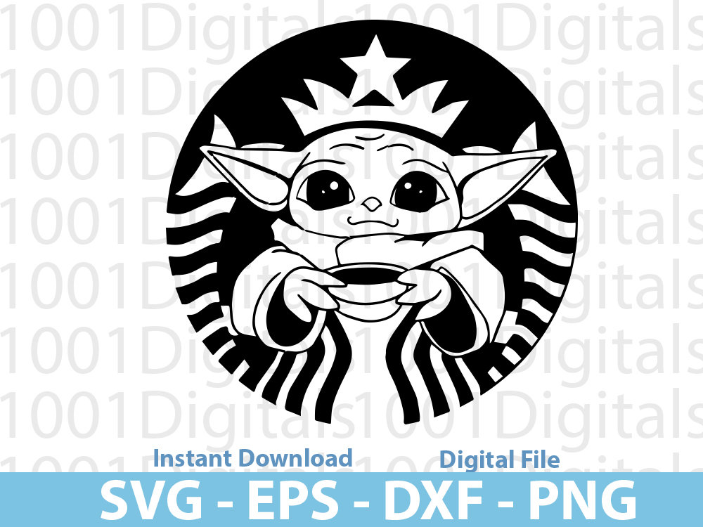 Baby Yoda Svg, Yoda Bucks Coffee Svg, Star Wars Yoda Svg , Cute Yoda ...