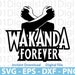 Wakanda Forever Svg, Black Panther Svg, Wakanda Layered Svg, Clipart ...