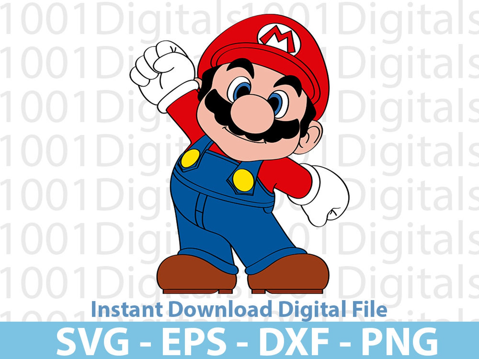 Super Mario Svg, Old Mario Silhouette Svg, Mario Clipart, Cut File ...