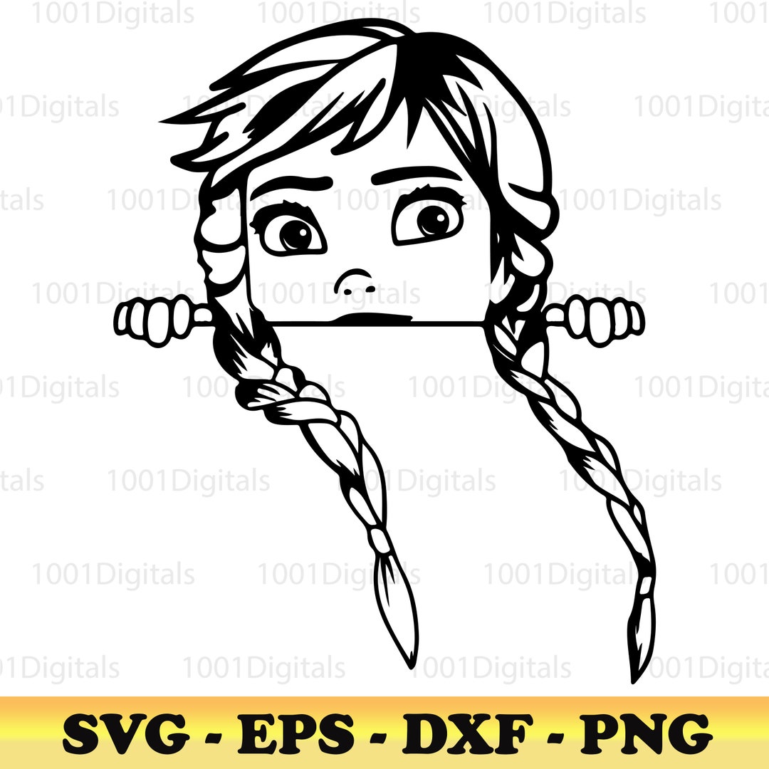 Anna Svg, Frozen Sisters Anna Svg , Cute Anna Svg, Frozen Anna Clipart ...